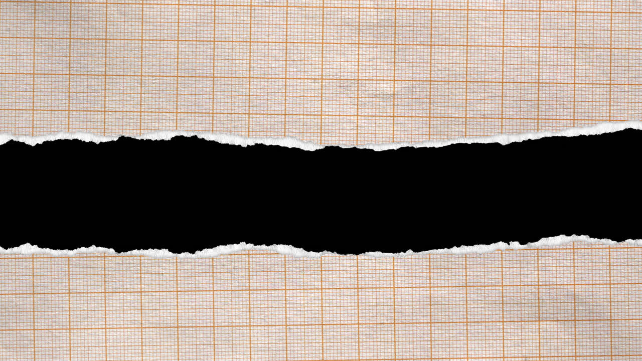 Vintage Graph Paper Tearing Apart and Rejoining Animation | Premium ...