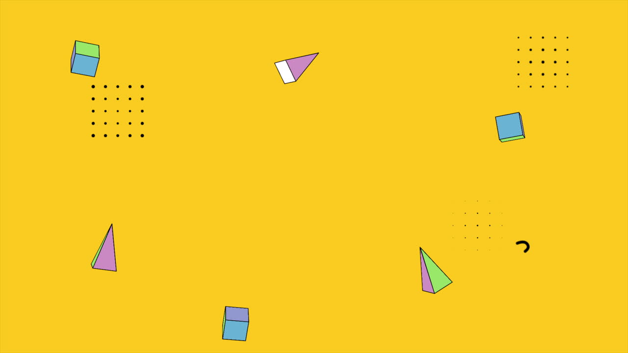 Premium stock video - Motion abstract geometric shapes 25