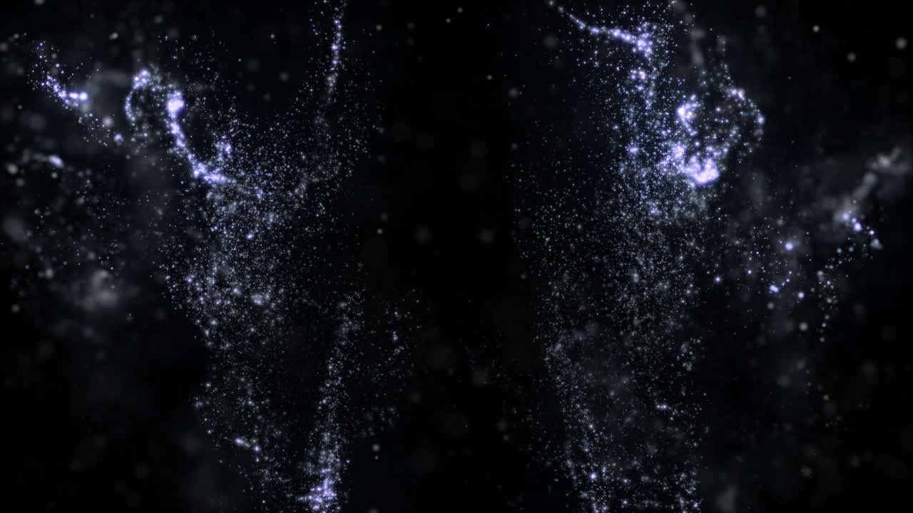 Premium stock video - Abstract colorful particle effect explosion animation colorful digital ...