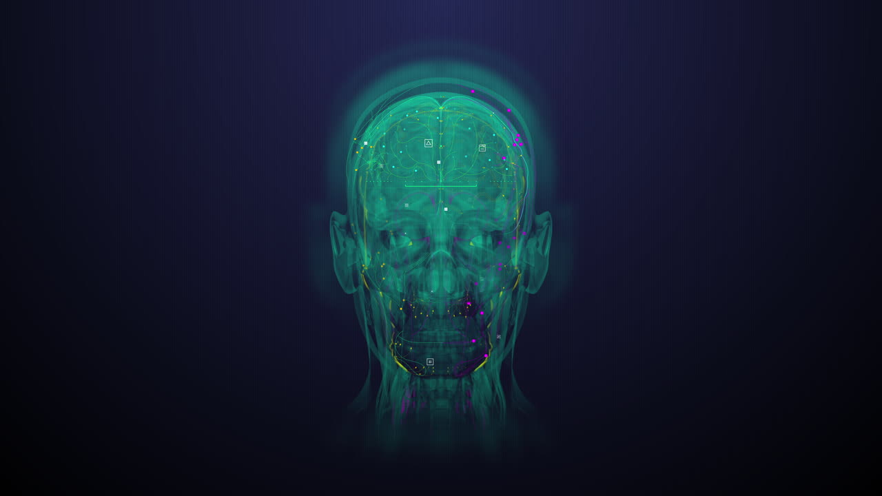 Premium stock video - Background with animation of abstract interface