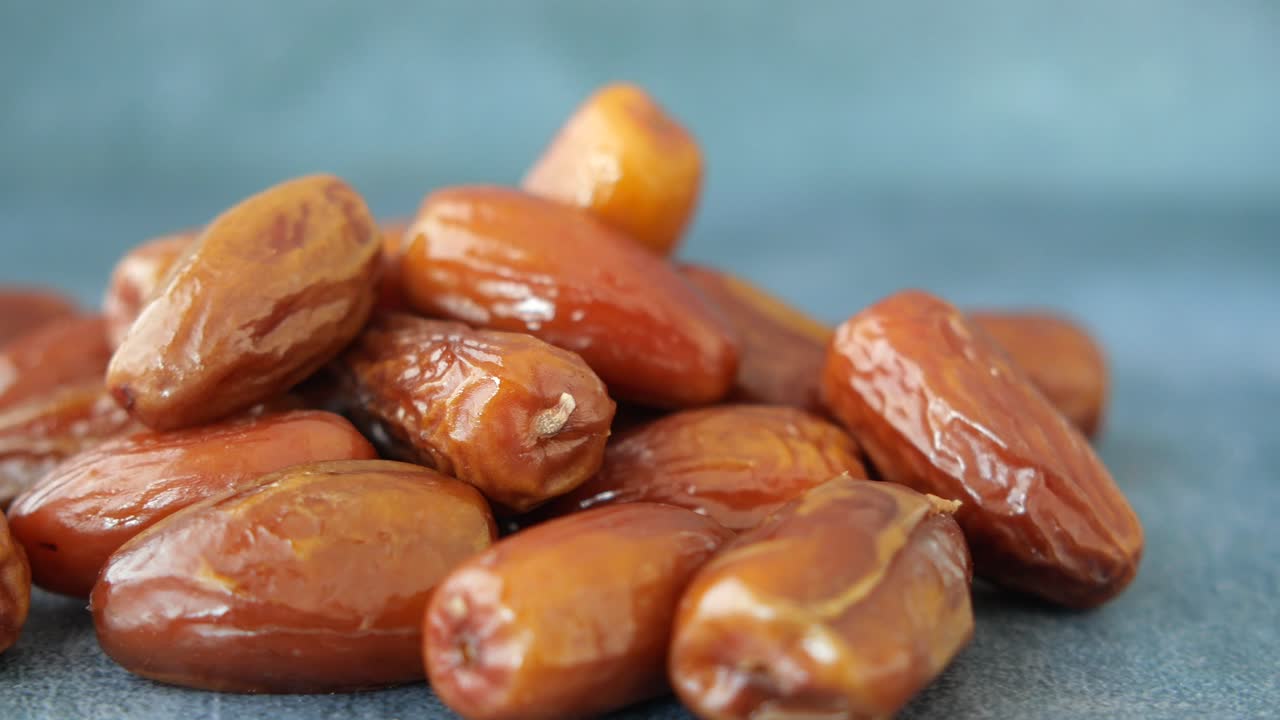 Close up of a pile of dates Premium Stock Video Footage