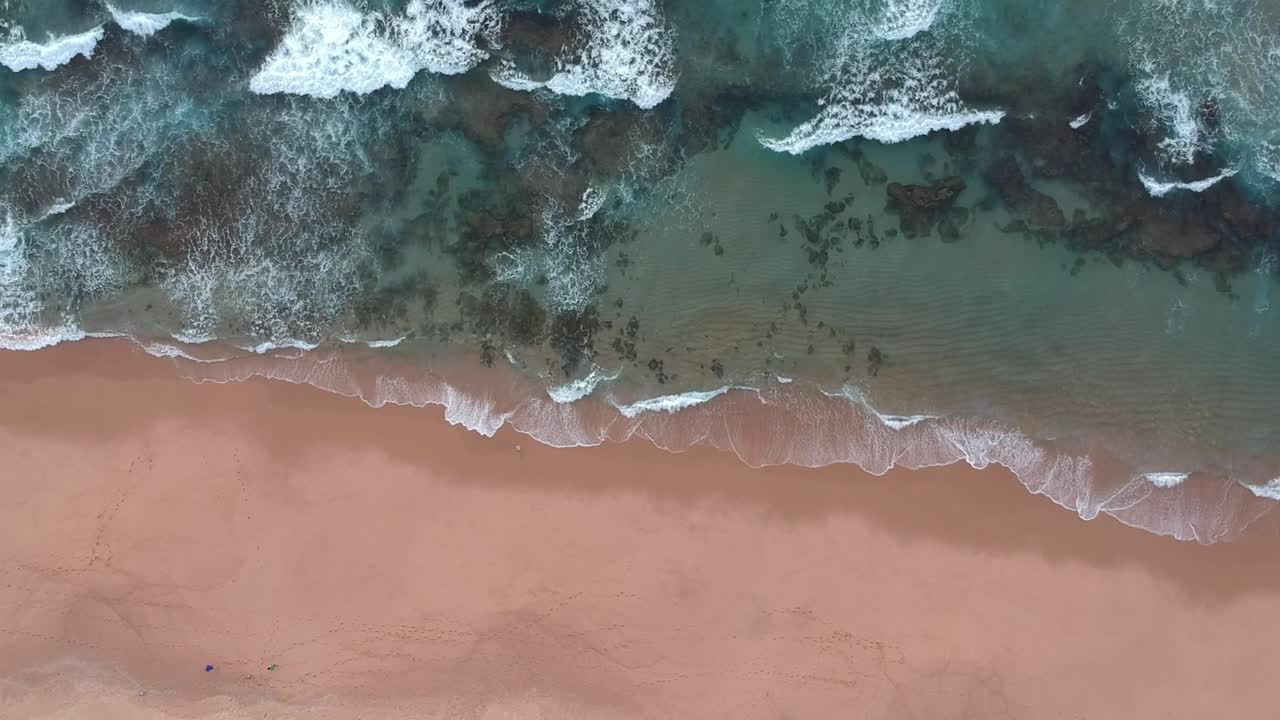 Premium stock video - High rotating shot of beautiful blue ocean water ...