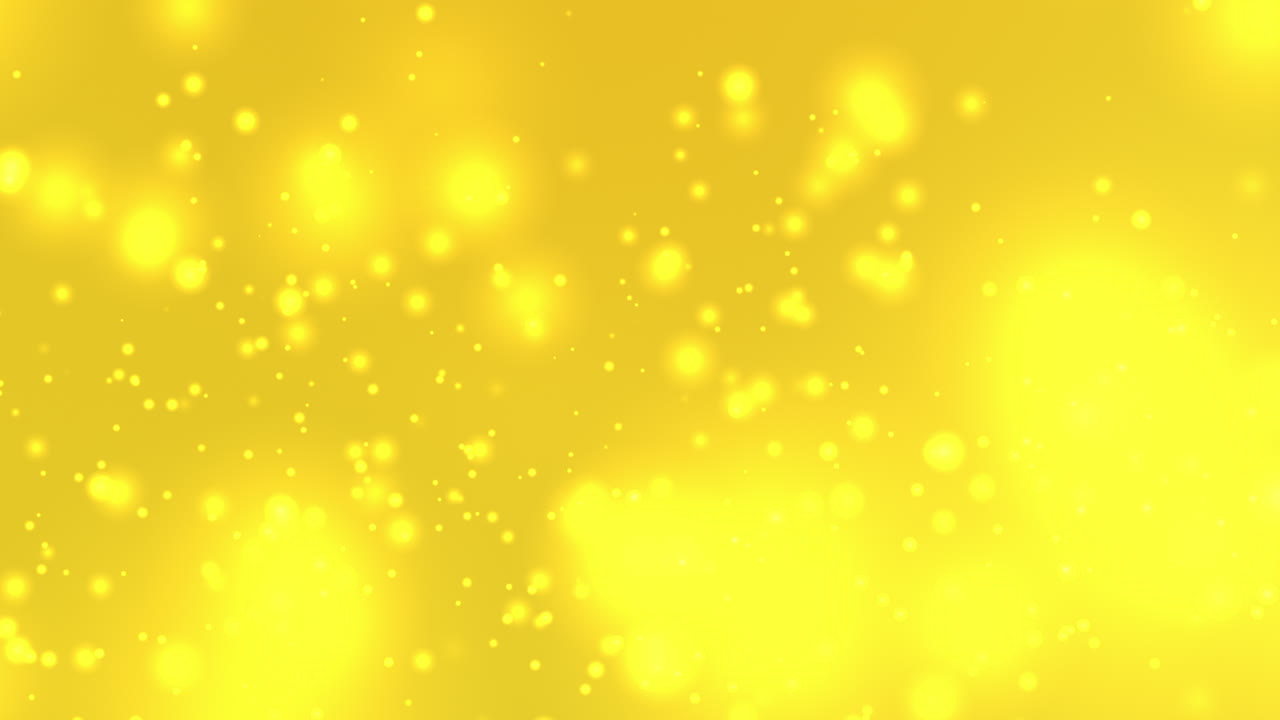 Premium stock video - Yellow particle animation looping for abstract ...