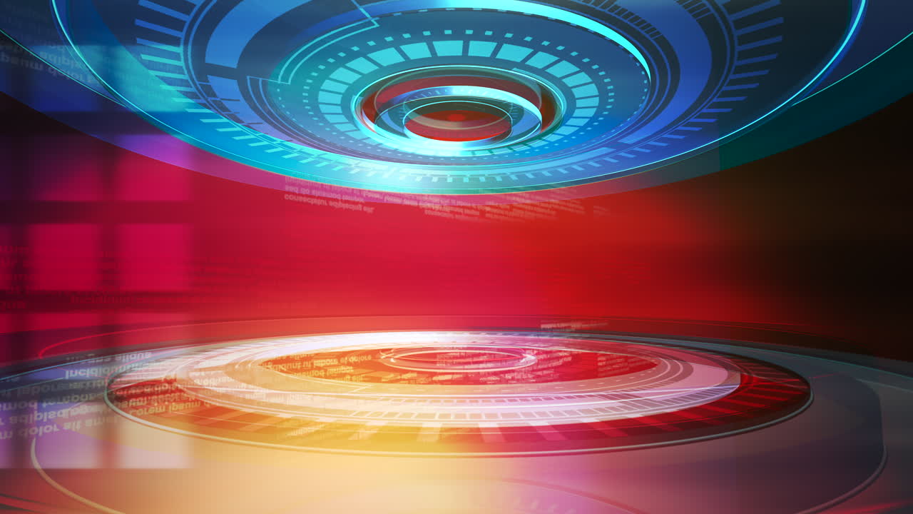 Premium stock video - News intro graphic animation with lines and circular shapes 16