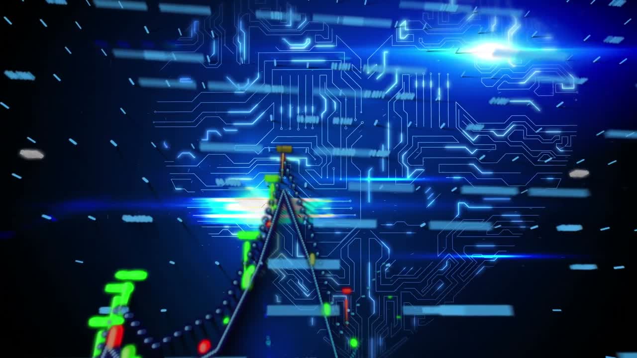 Digital Animation Of Financial Data Processing And Microprocessor ...