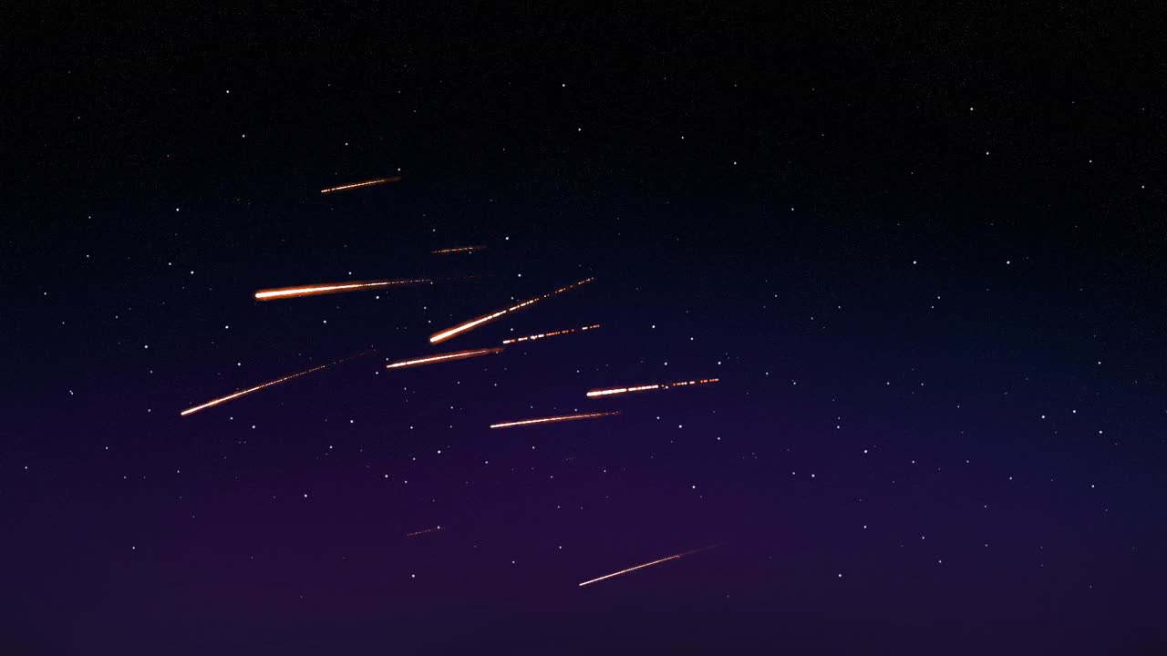 Premium stock video - Falling stars meteors shooting down frame ...