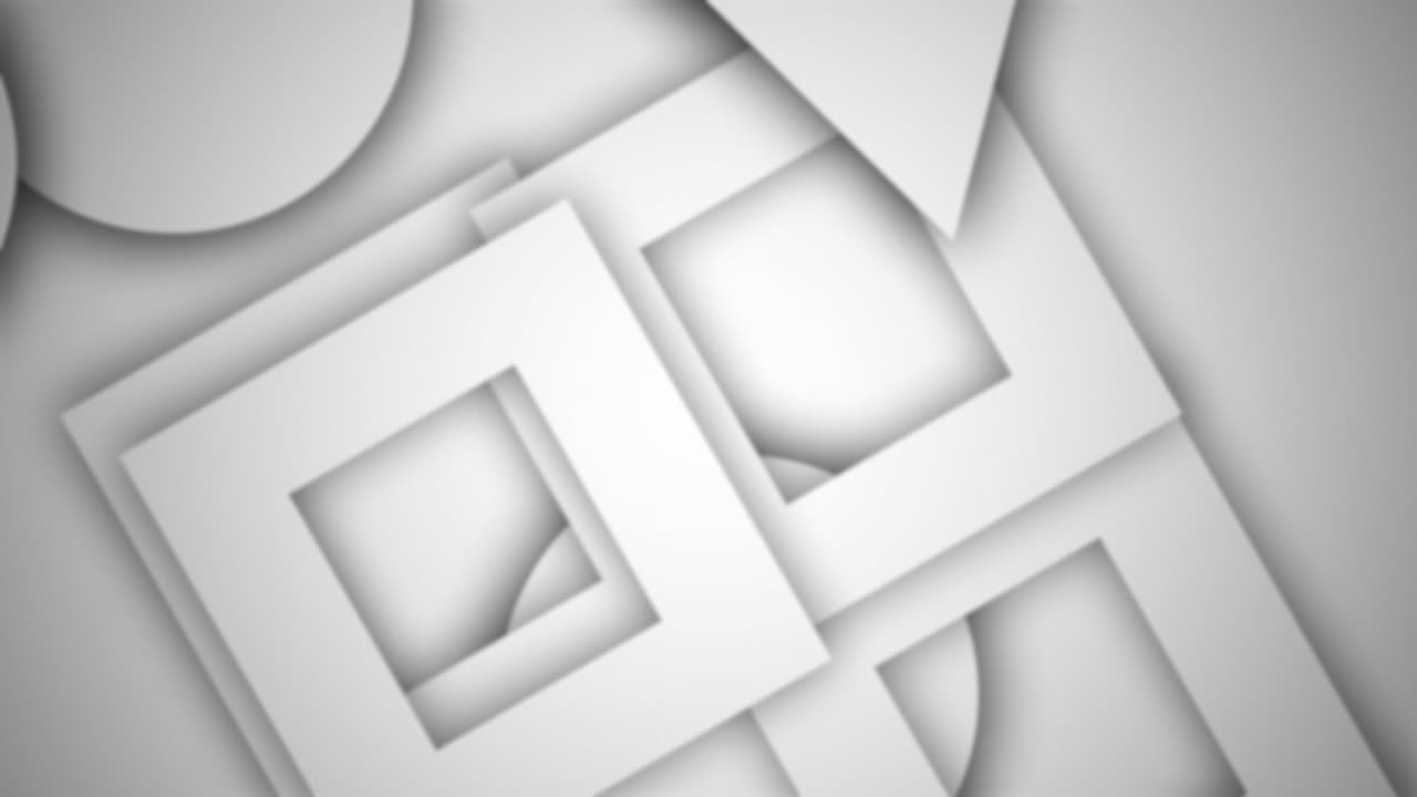 Premium stock video - Geometric shapes moving animated background
