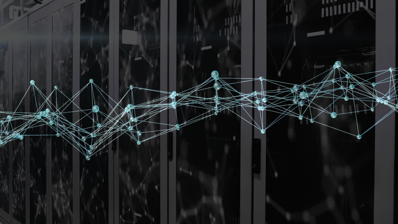 Animation Of Networks And Digital Data Processing Over Computer Servers Free Stock Video Footage ...