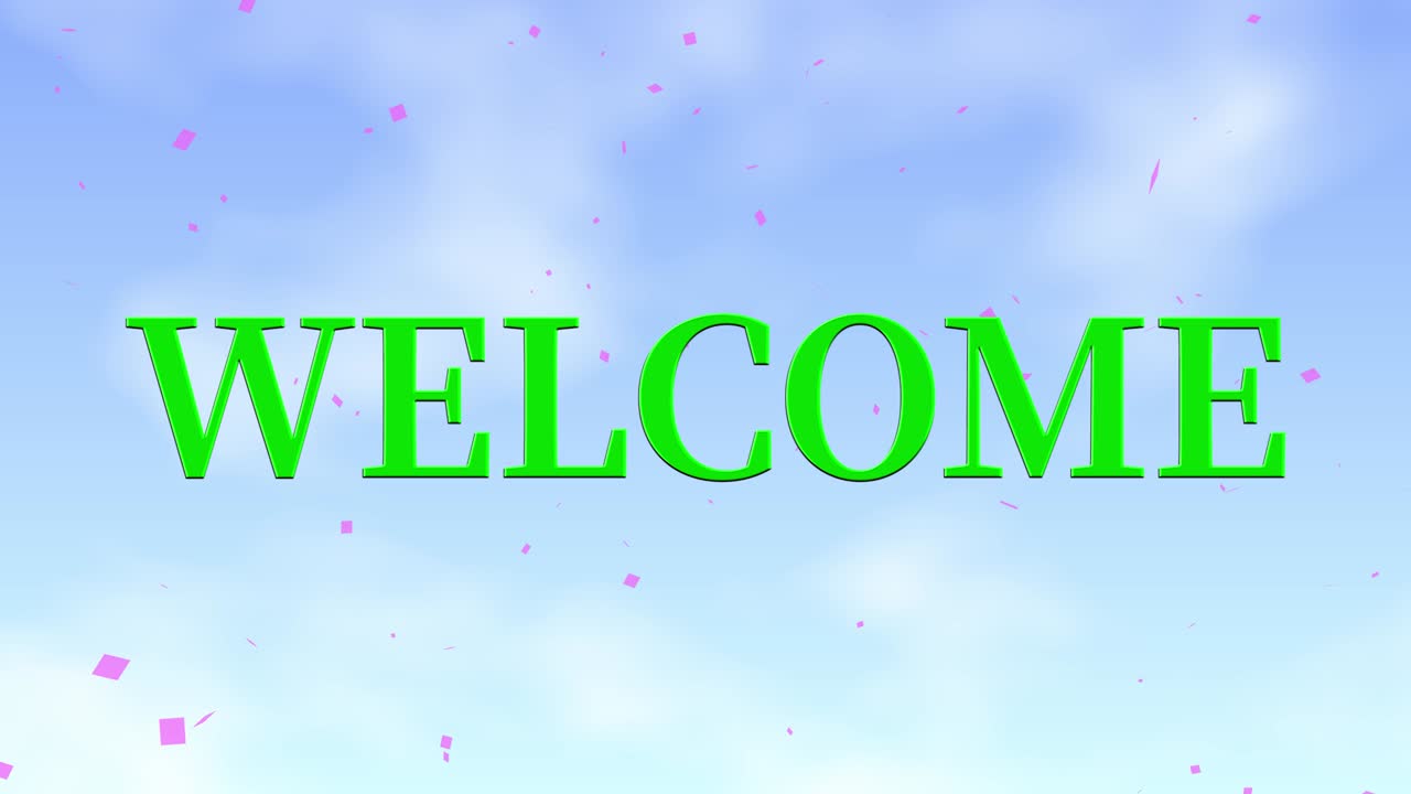 WELCOME message text animation motion graphics | Premium Stock Video ...