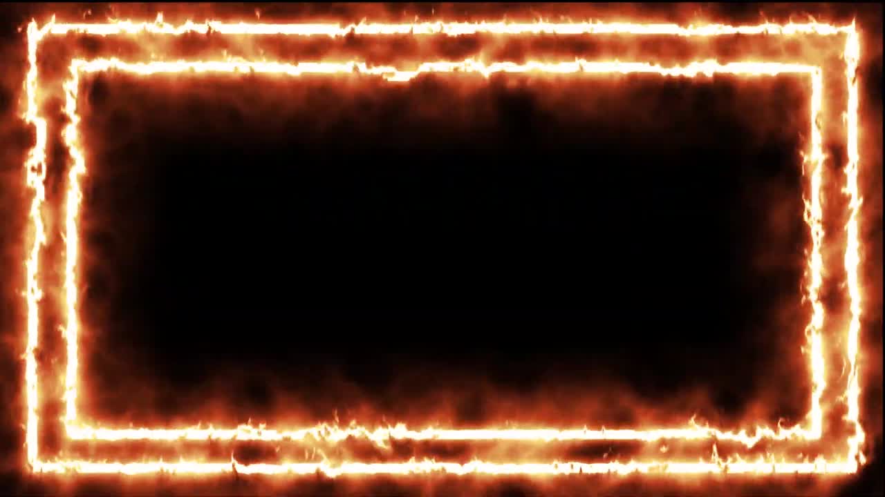 Premium stock video - Frame electric fire abstract background