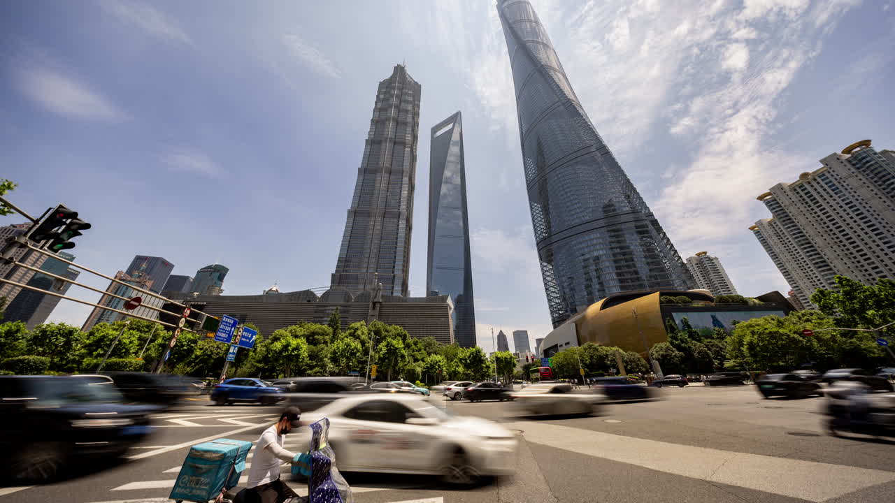 Timelapse of the amazing Shanghai city skyline | Premium Stock Video ...