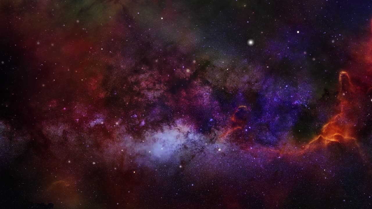 Premium stock video - Mysterious space background and nebula