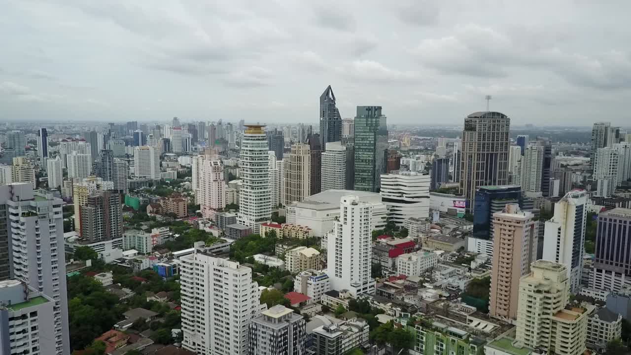 Bangkok, Thailand - Stunning Scenery Of High-rise Buildings And Green ...