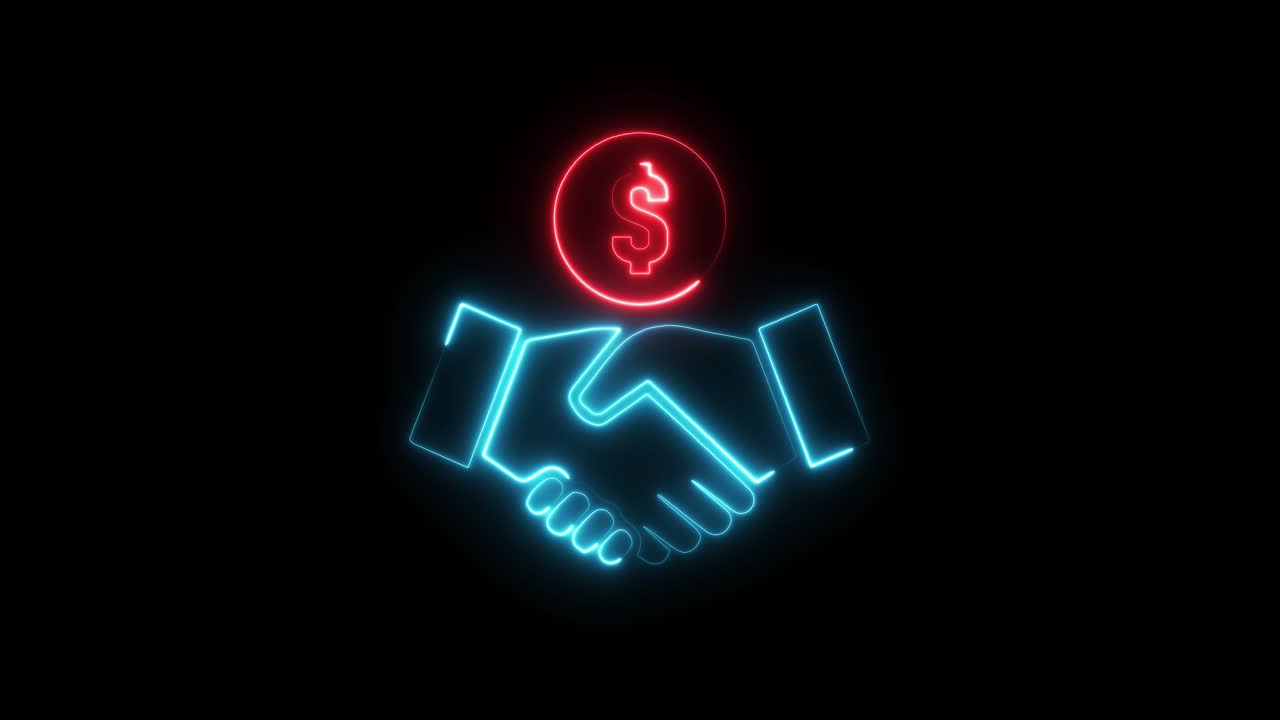 Neon Deal | Premium Stock Video Footage