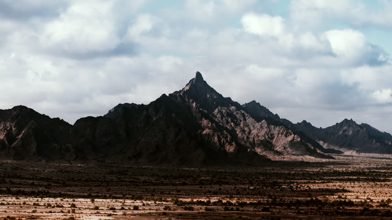 Clouds Cast Dramatic Shadows Over Dateland Arizona Palomas Mountains In ...