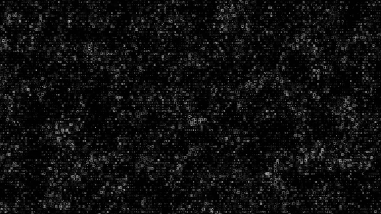 digital background running binary code in numbers hud ui screen technological vj loop background ...