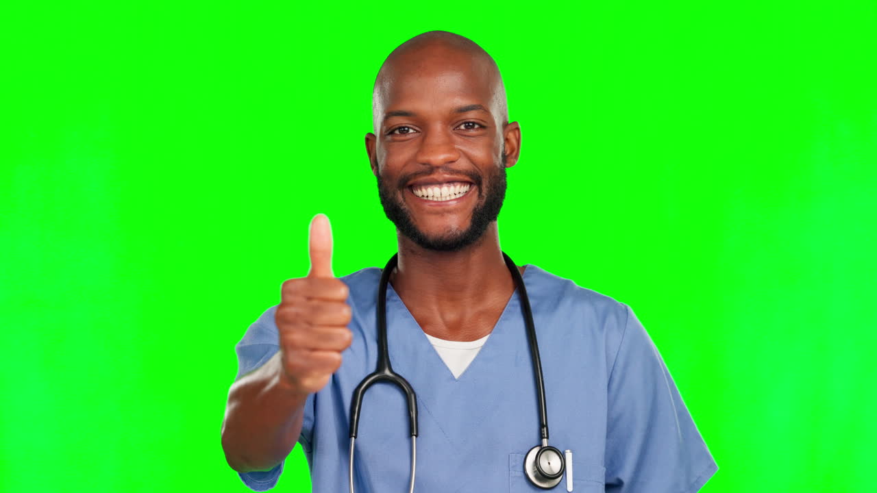 Thumbs Up, Green Screen Surgeon Free Stock Video Footage Download Clips
