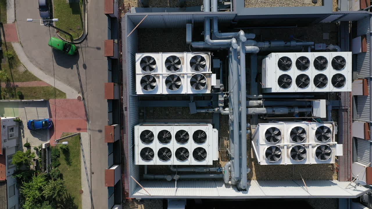 Top View Industrial Air Conditioning Free Stock Video Footage Download ...