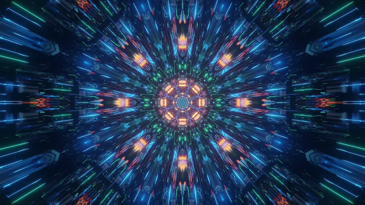 Premium stock video - Fast motion graphics sci fi bright starbursts of ...