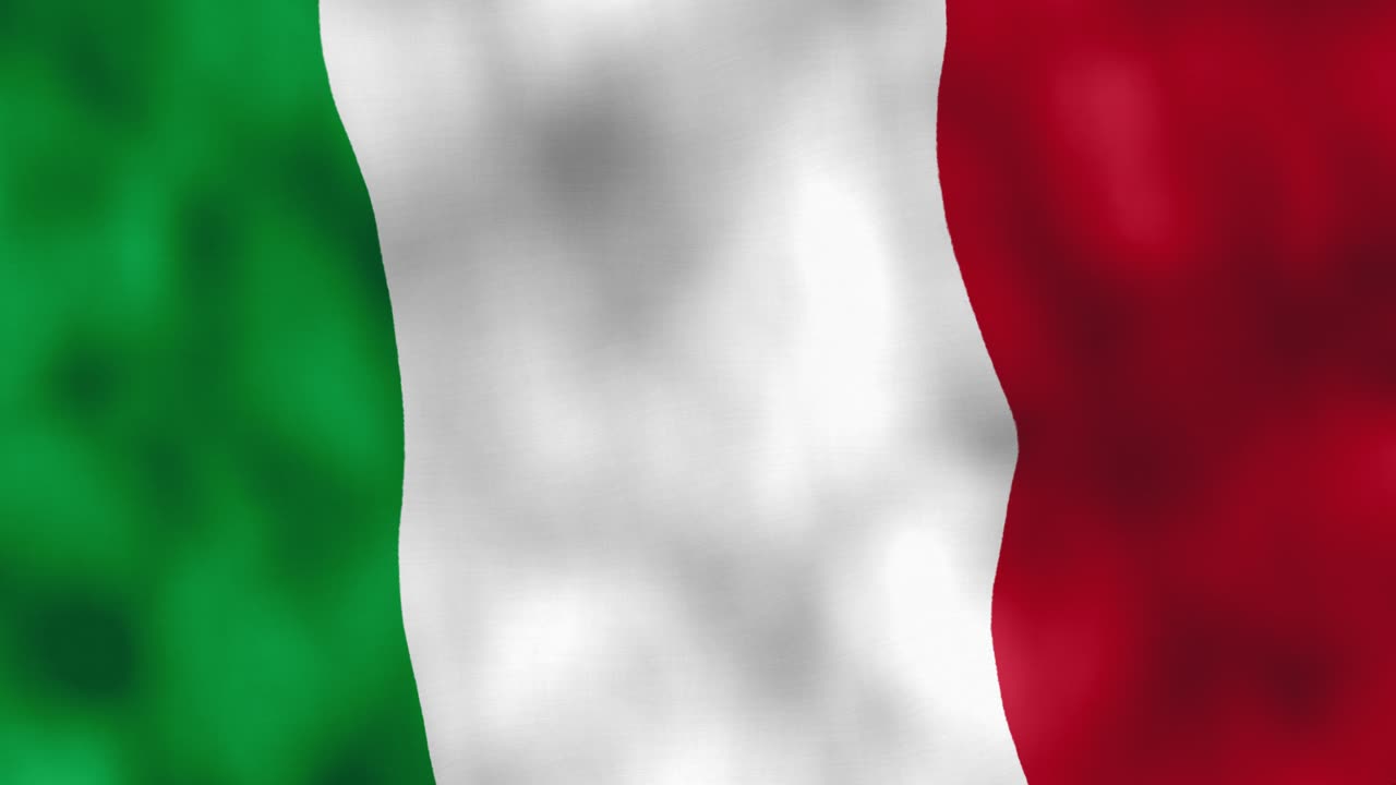Vidéo de stock Premium - Drapeau italien flottant au vent