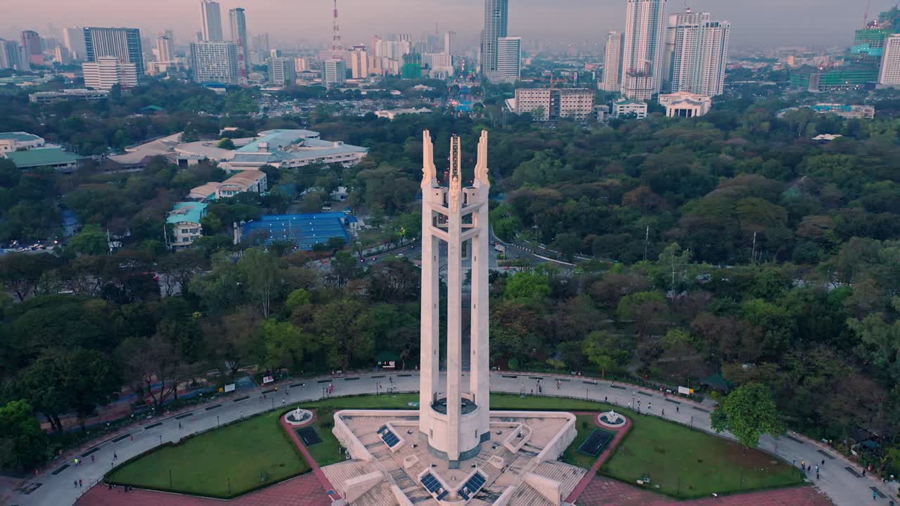 Premium stock video - Museleo of quezon memorial circle