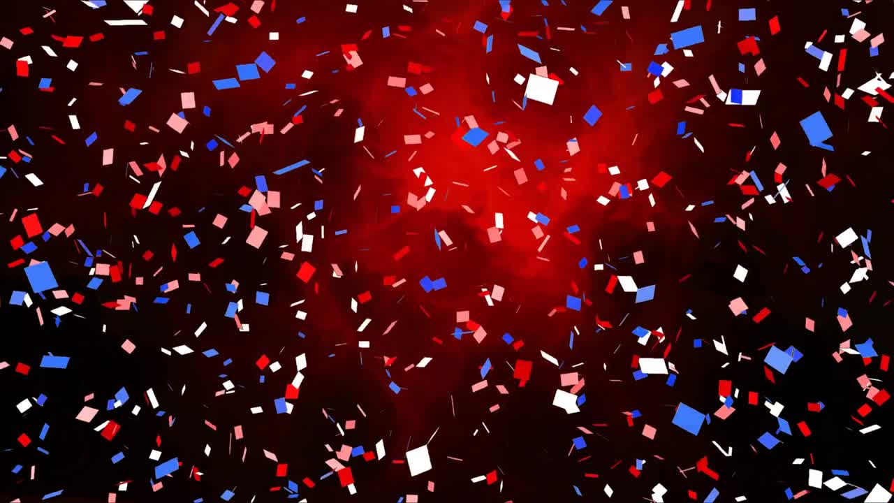 Premium stock video - Colorful confetti falling