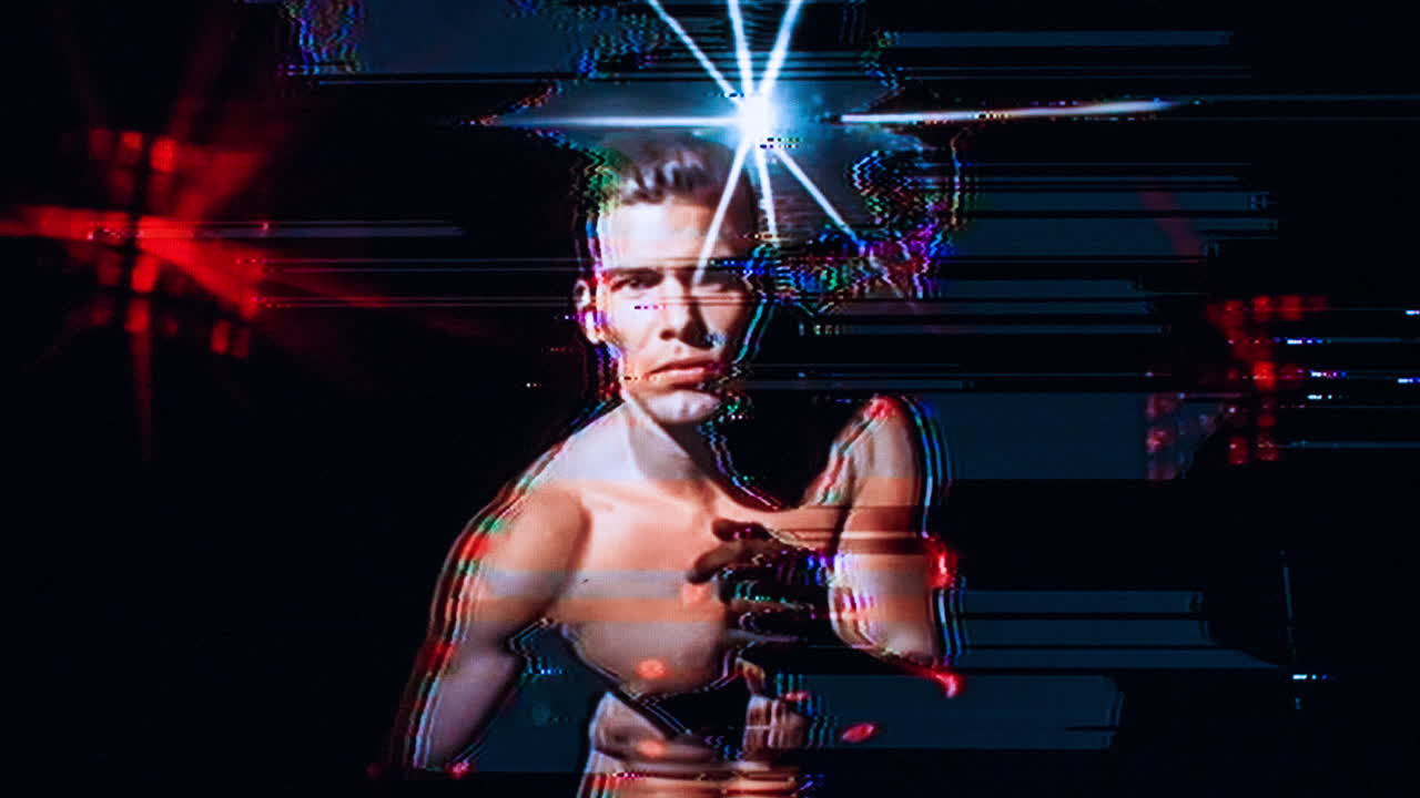 Premium stock video - Glitch gabor dance 4k 02