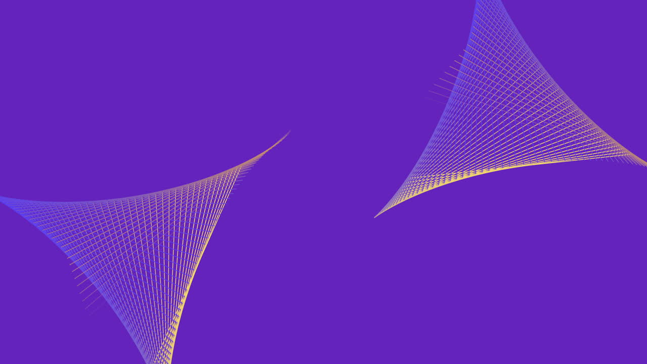 Premium stock video - Animation abstract neon gradient triangles