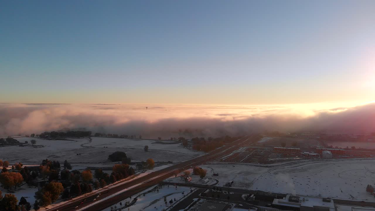 360 Aerial Shots Above The Fog Free Stock Video Footage Download Clips