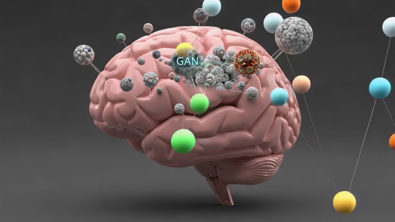 A Detailed Artistic Representation of the Brain Featuring Generative ...