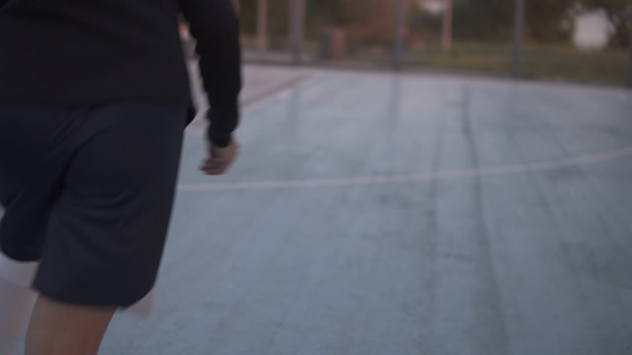 Free stock video - Backside footage of a young girl basketball player ...