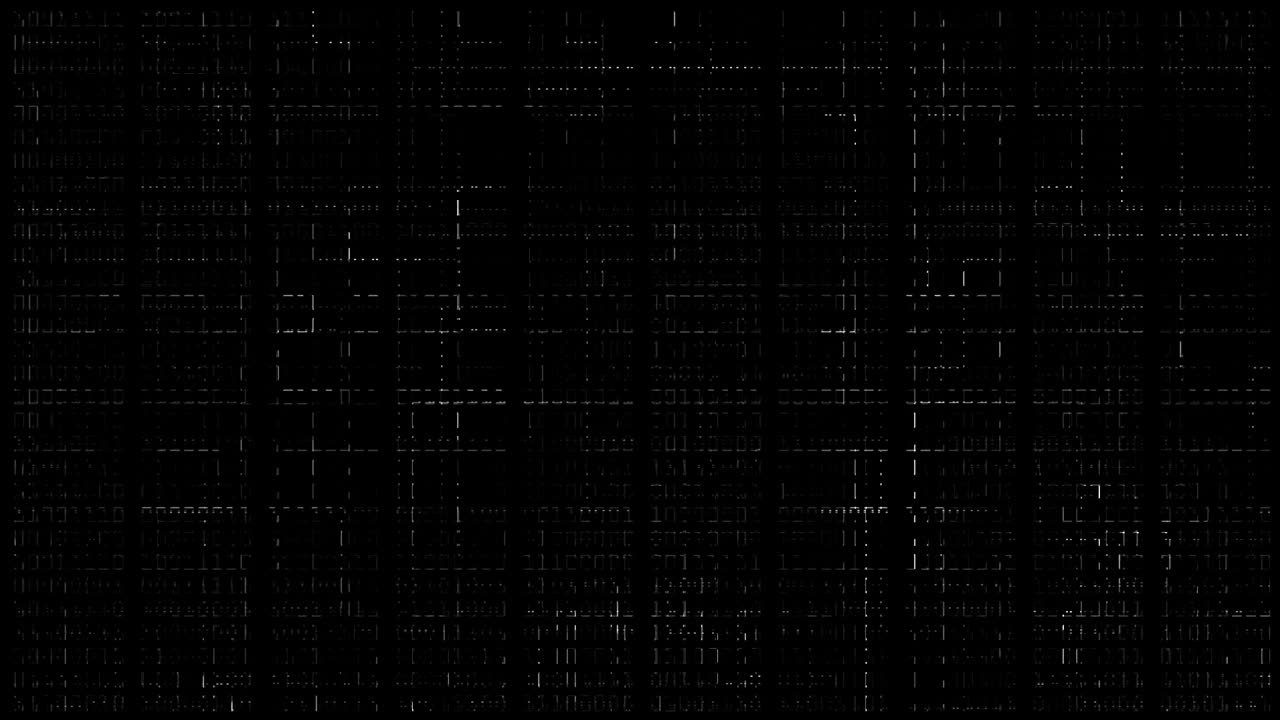 Premium stock video - Black and white computer generated background of ...