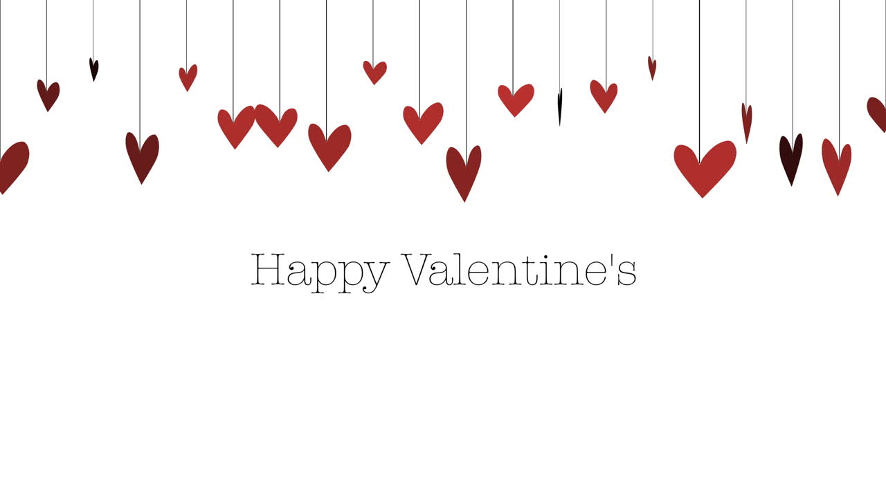 Valentines day shiny background Animation romantic heart 20 | Premium ...