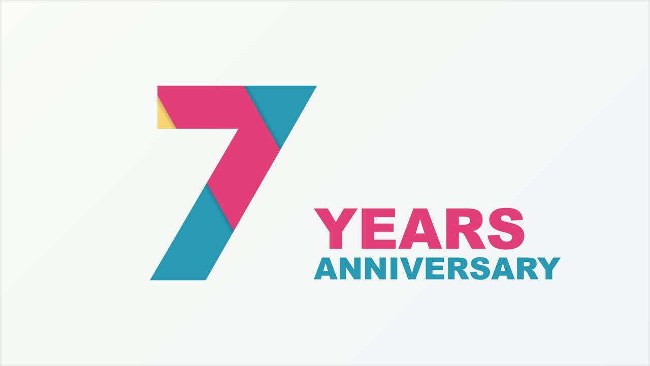 7 years anniversary emblem. Anniversary icon or label. 7 years ...