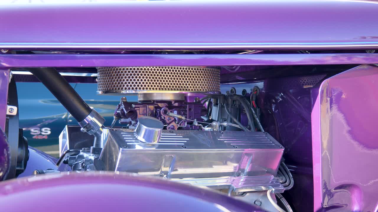 Muscle Car Hot Rod V8, Classic Car, American Car, Engine Chrome Free ...