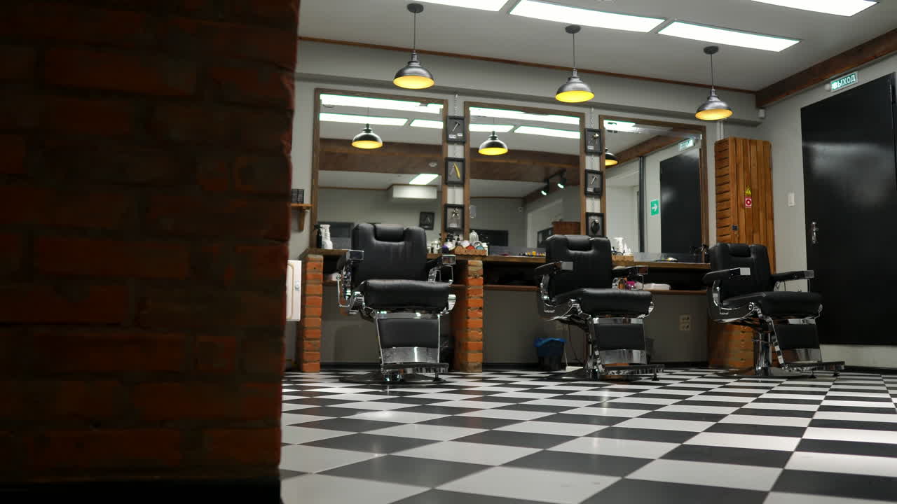 Premium stock video - Authentic haircut for men. barbershop in retro ...