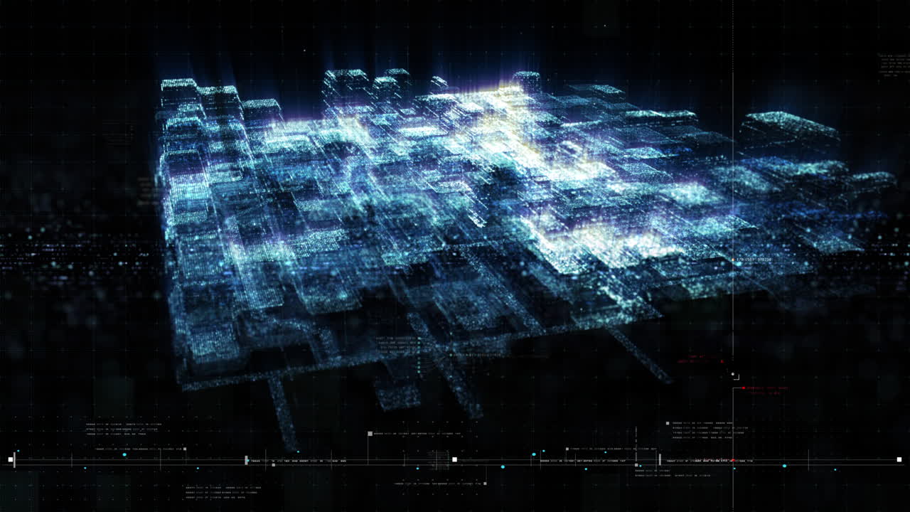 Futuristic Holographic Simulation Of Artificial Neural Networks, Artificial Intelligence Deep ...