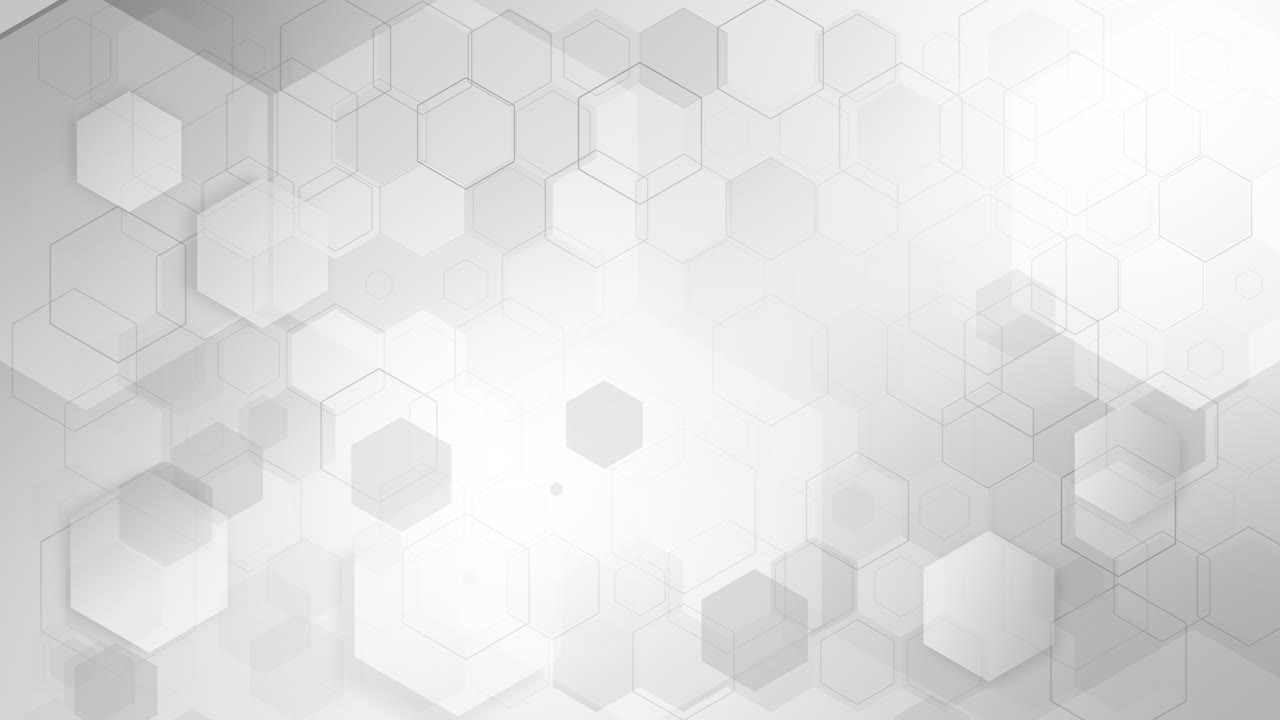 White abstract technical geometric background with animated gray ...