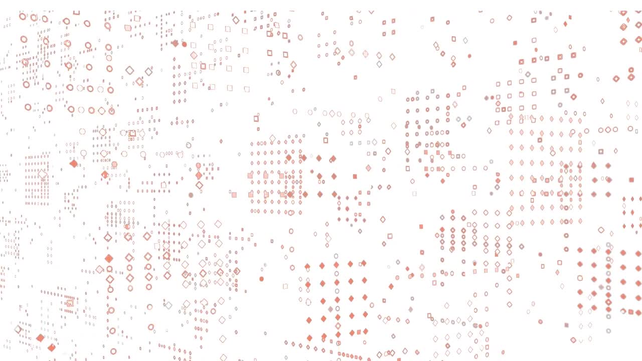 Premium stock video - Animation of data processing with dots on white ...