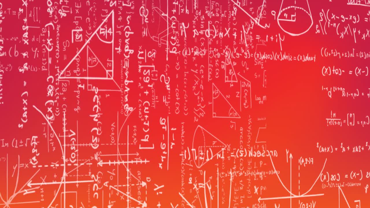 Premium stock video - Animation of mathematical equations and formulas ...