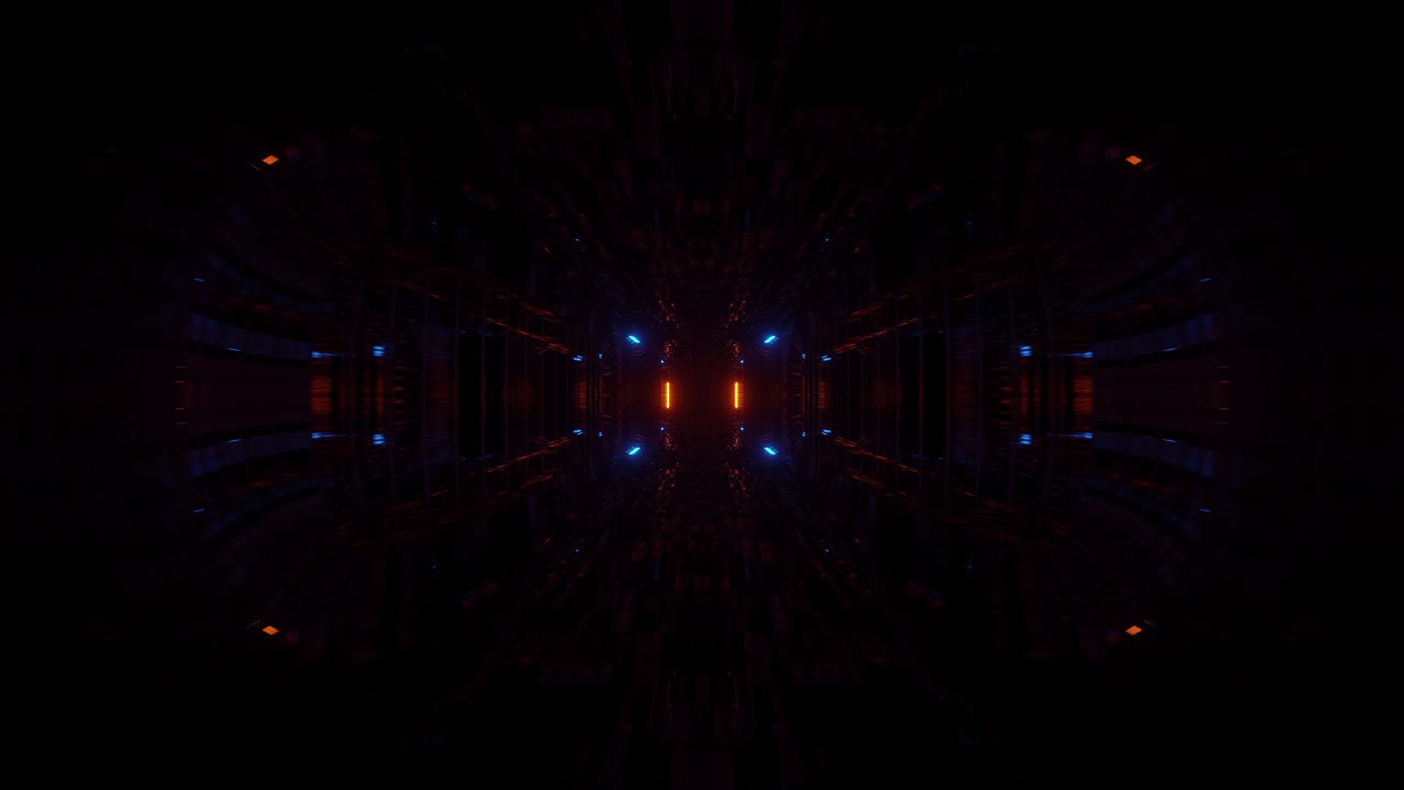 Premium stock video - Computerized animation of highly immersive dark ...