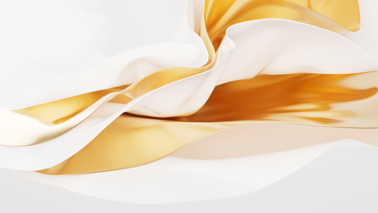 Flowing multilayer cloth background, 3d rendering. Premium Stock Video Footage