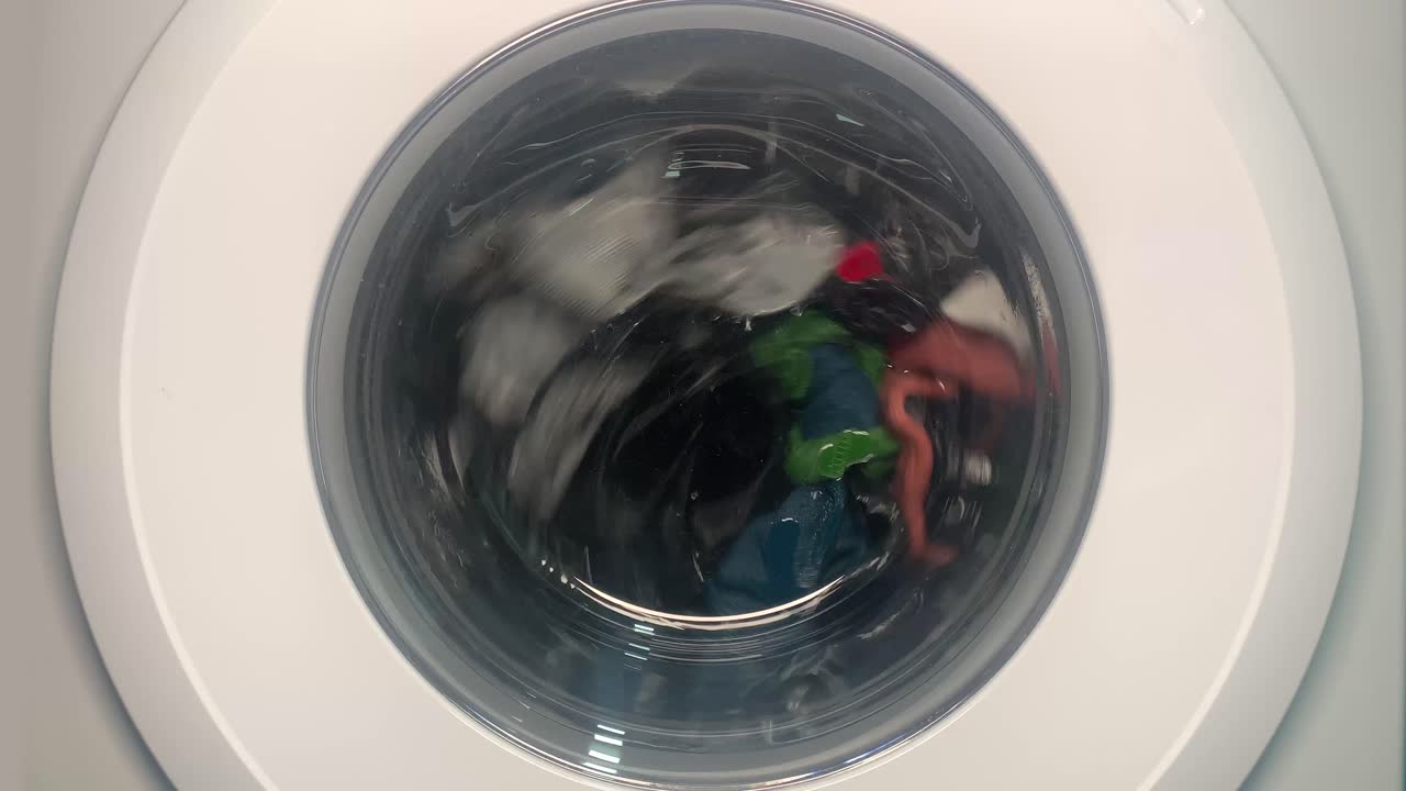 Working Washing Machine In Slowmotion Free Stock Video Footage Download ...