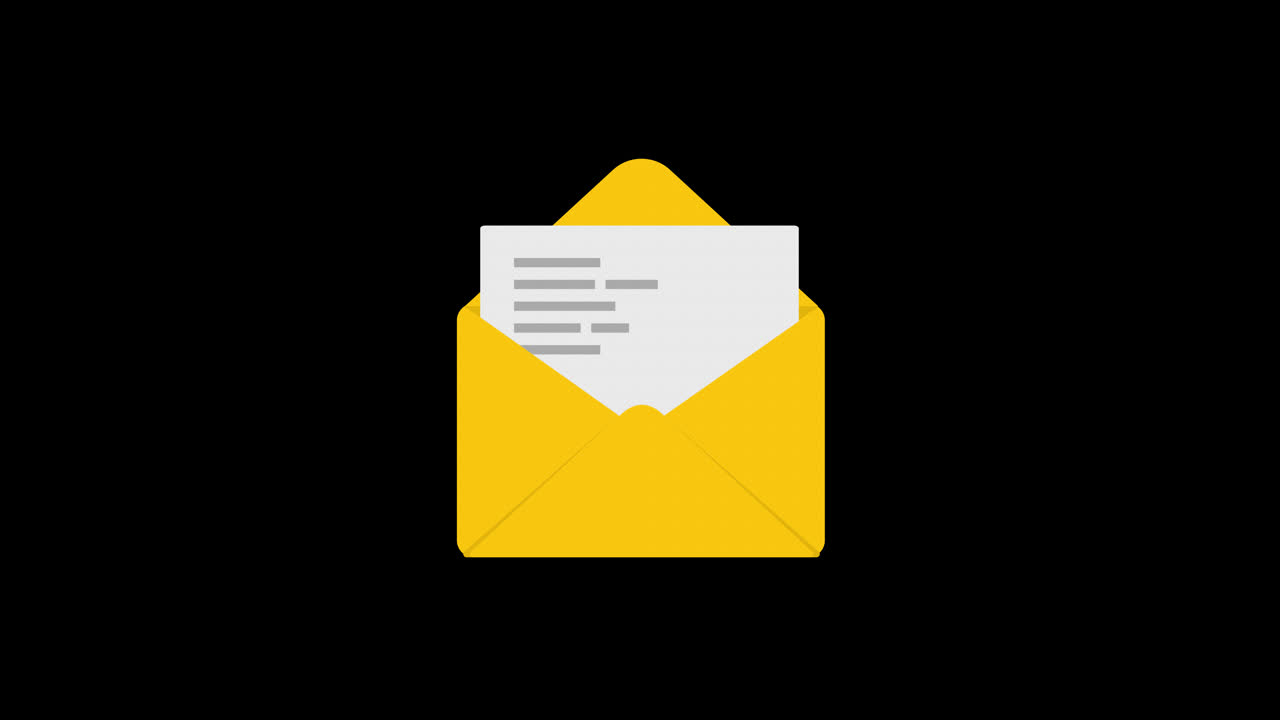 Premium stock video - Email icon animation. email envelope loop ...