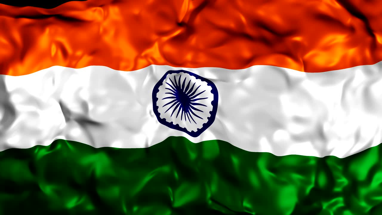 India Flag - looping, waving | Premium Stock Video Footage