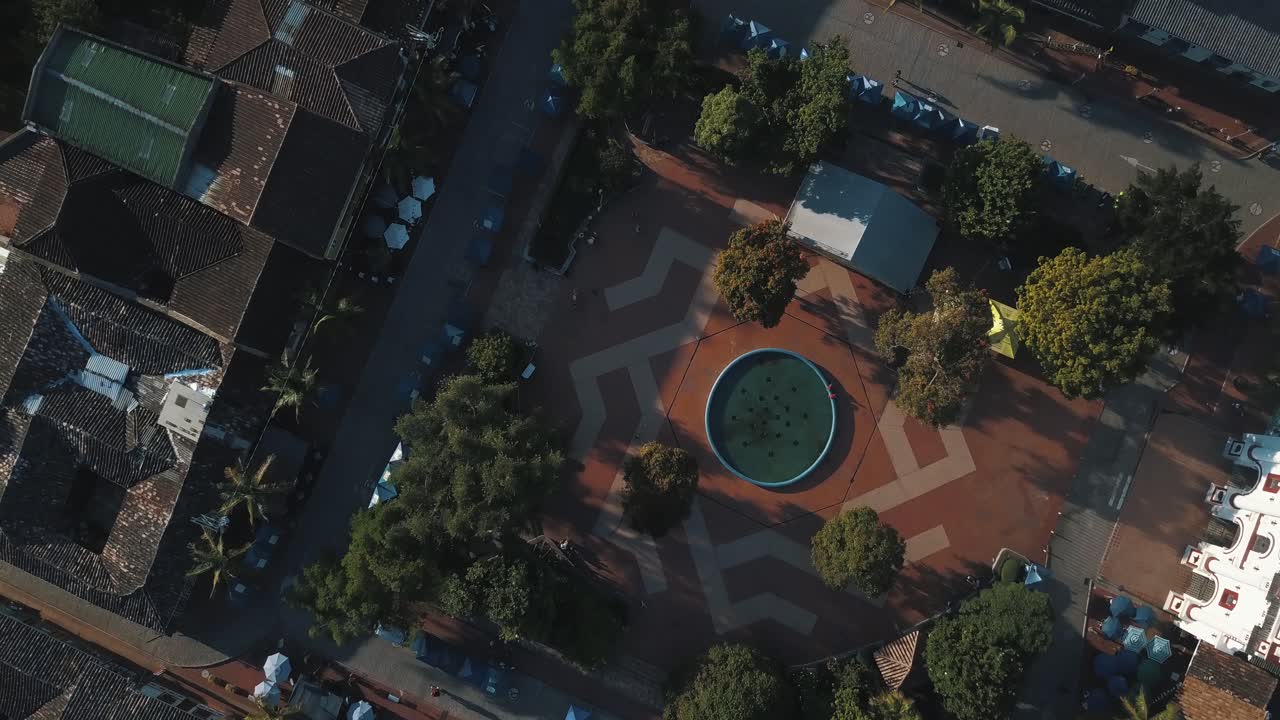 Premium stock video - Drone aerial bird's-eye view of the main square ...