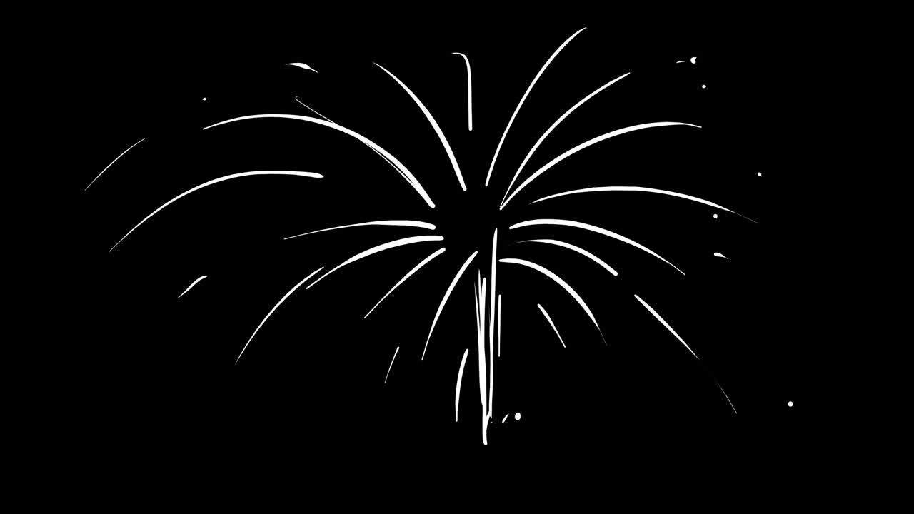2D animation of fireworks | Premium Stock Video Footage