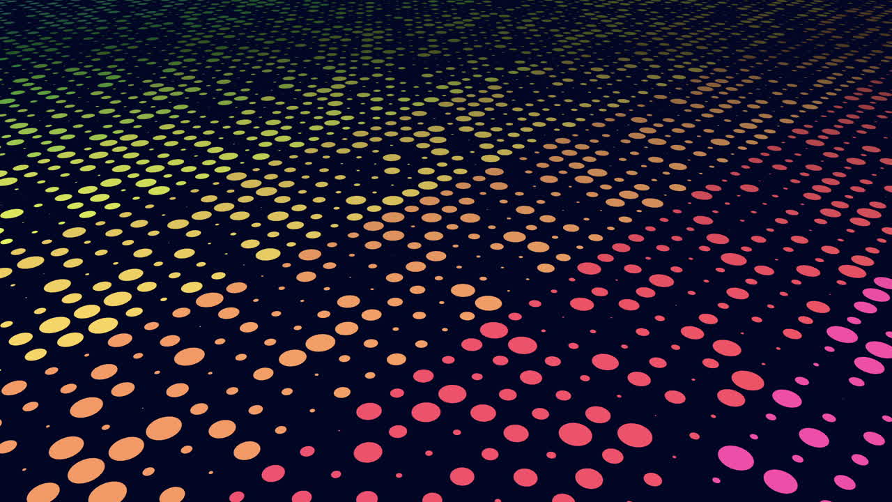 Rainbow dots in rows | Premium Stock Video Footage