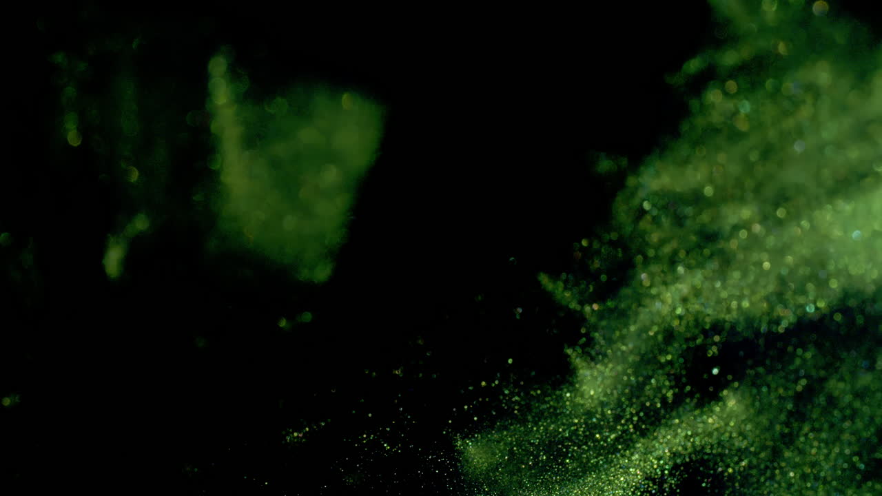 Sparkling Green Cloud As It Evolves And Moves Towards The Bottom Of The ...