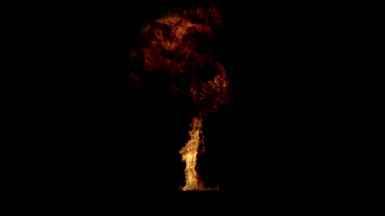 Premium stock video - Fire explosion from the bottom of the screen ...